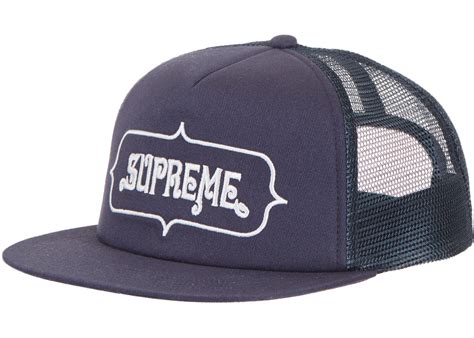 Supreme Highest Mesh Back 5 Panel Navy Ss23 Us