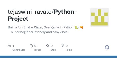 Github Tejaswini Ravatepython Project Built A Fun Snake Water Gun