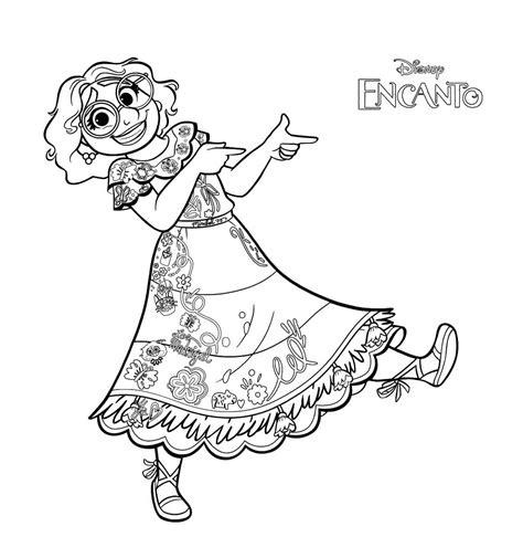 Mirabel Madrigal De Encanto Para Colorear Imprimir E Dibujar Coloringlib
