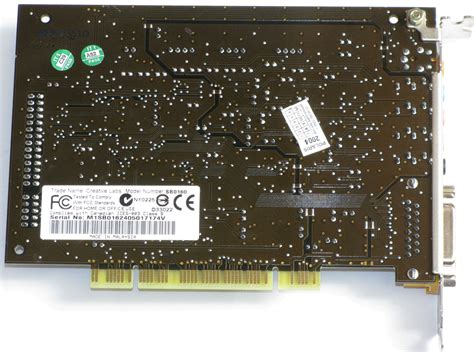 Creative Sound Blaster Audigy OEM, SB0160 « Музей мультимедийного IBM ...