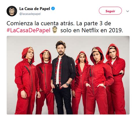 Se Viene La Casa De Papel 3 Así Lo Anunciaron Los Protagonistas Infobae