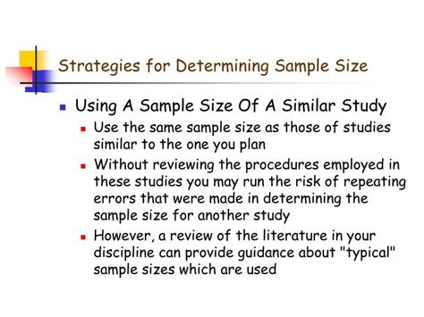 ppt determining sample size powerpoint presentation id 5706001