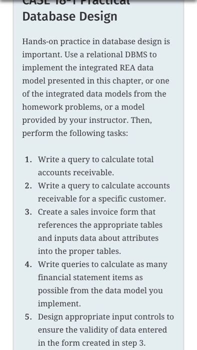 Solved Database Design Hands On Practice In Database Design