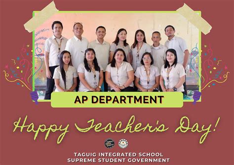 Supreme Student Government Taguig Integrated School Jhs October 05