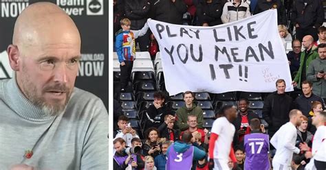 Erik Ten Hag On Play Like You Mean It Banner Players Can Put More