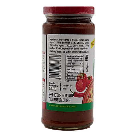 Buy Sams Italian Pizza And Pasta Sauce Online At Best Price Of Rs 80