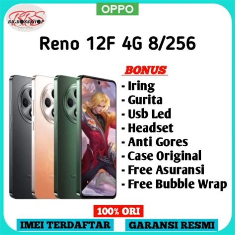 Jual OPPO Reno 12F 8 256 GB Garansi Resmi Shopee Indonesia