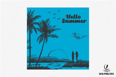 Vintage Summer Beach Png Sublimation Graphic By Apurborayhan100