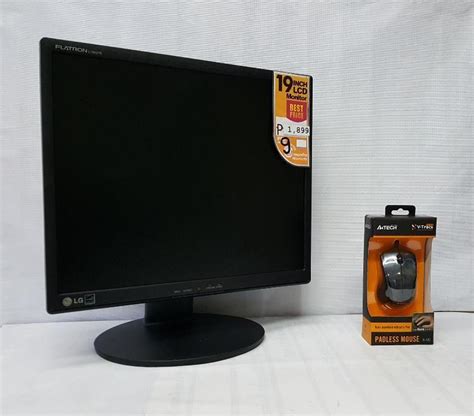 LG L PE Inch LCD Monitor With A Tech N Vtrack USB Mouse TV Home Appliances TV