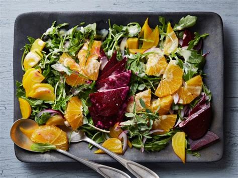 Roasted Beet Salad With Oranges And Creamy Goat Cheese Dressing Recipe
