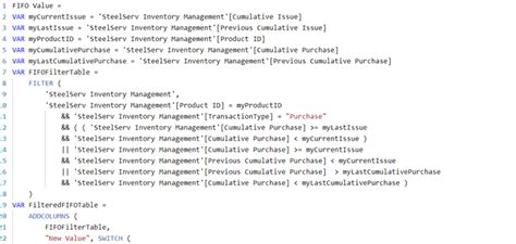 Need Help With Fifo Calculation For Goods Issued Microsoft Fabric Community