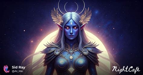 Celestial Elf Warrior In Art Nouveau Style Ai Art