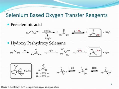 Ppt Selected Catalytic Reactions Involving Selenium Compounds Powerpoint Presentation Id 3305940