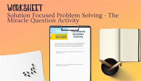 Plr Worksheets Solution Focused Problem Solving The Miracle