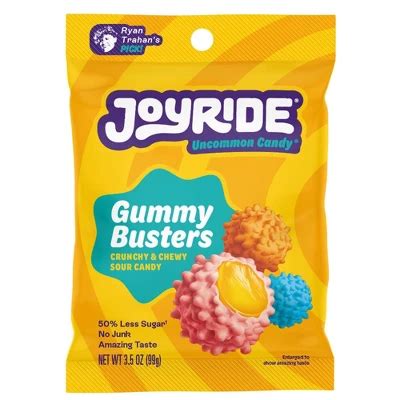 JOYRIDE Candy Sour Pink Lemonade Gummy Strips - 3.5oz : Target
