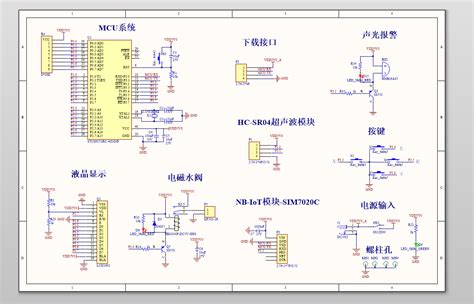 基于51单片机及nb Iot的水箱水位监测系统原理图pcb水位电极探针检测单片机电路 Csdn博客