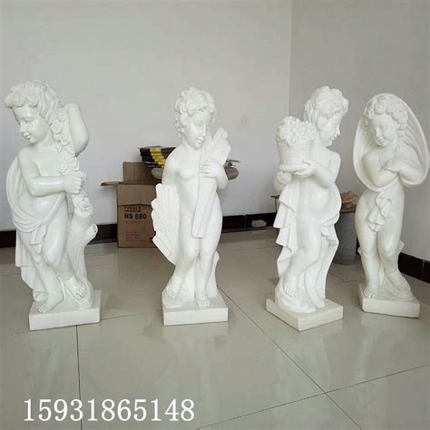 大理石童趣石雕小孩 西方小天使 四季神雕塑优惠beauty sculpture 阿里巴巴