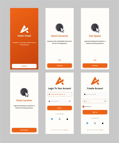 Vpn Ui Kit Mobile App — Ux Ui Design By Vinay Kumar On Dribbble