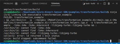 How To Run The Azure Kinect Sdk Example In Visual Studio Ubuntu Issue Microsoft