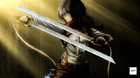4k Anime Girls Shingeki No Kyojin Mikasa Ackerman Hd Wallpaper