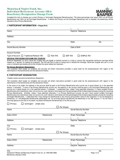 Fillable Online Inherited Ira Inheritance Request Form Spouse Fax