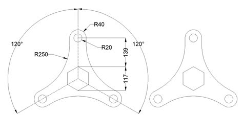 Bracket Design With Plan Of Mechanical Part Detail Dwg File Cadbull