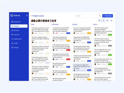 Project Management Kanban View By Sammie On Dribbble