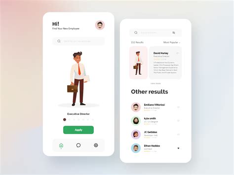 Employment Ui App Design On Behance