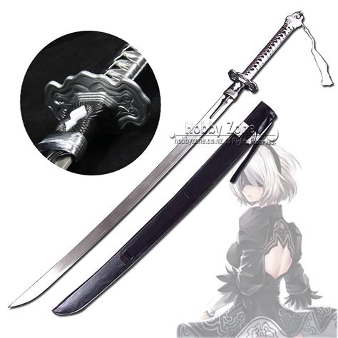 Nier Automata 2bs Virtuous Contract Sword Platinum Katana With L