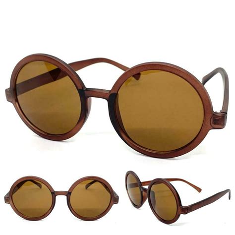 Mens Or Women Classic Vintage Retro Hippie Style Sun Glasses Round