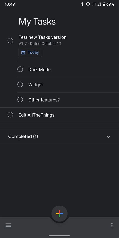 Google Tasks V1 7 Adds Dark Mode And Homescreen Widget APK Download