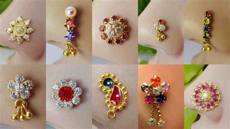 Gold Nose Pin Design