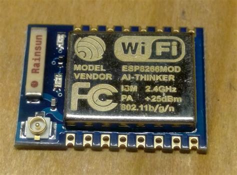 встраиваемый модуль Wi Fi на чипе Esp8266 Esp 07