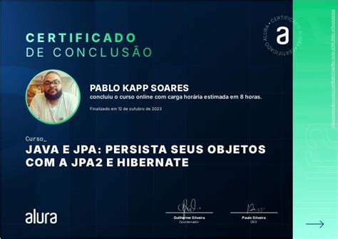 Pablo Kapp On Linkedin Pablo Kapp Soares Curso Java E Jpa Persista