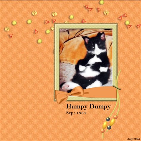 July 2024 Clean And Simple Challenge Humpy Dumpy  Just Art Community