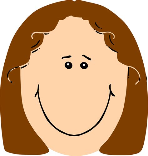 Girl Face Clipart