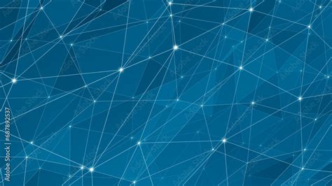 Line Connected Shapes Mesmerizing Abstract Network Of Interconnected Triangles Creating