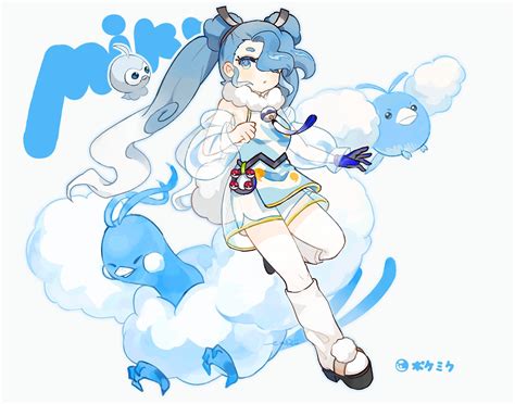 Hatsune Miku Altaria Swablu Castform Flying Miku And 1 More
