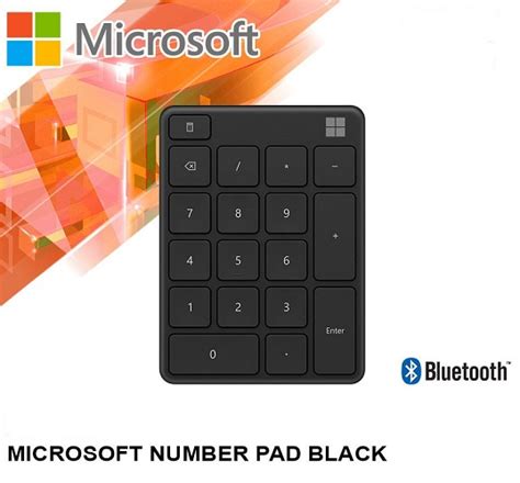 Microsoft Bluetooth Number Pad Black
