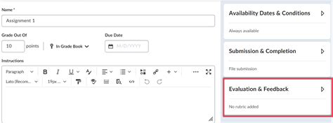 create edit preview delete and restore assignments instructor