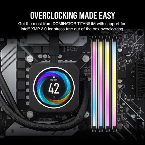 Corsair Dominator Titanium Rgb Ddr5 Ram 48 Gb 2 X 24 Gb Ddr5 7200 Mhz