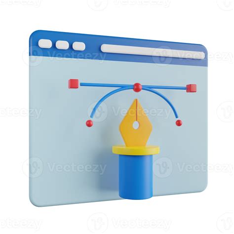 Vector Design Tool 3d Illustration 10794783 Png