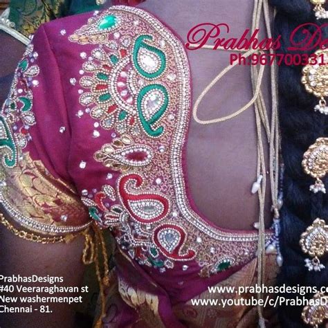 Aari Embroidery Design Blouses By Prabhasdesigns Facebook