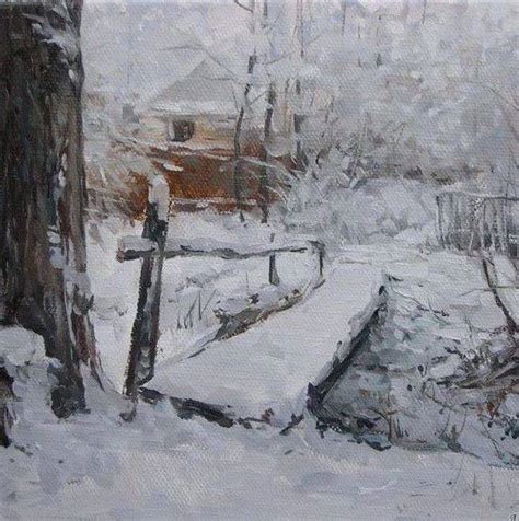 俄罗斯艺术家笔下的雪景，真美！油画the作品