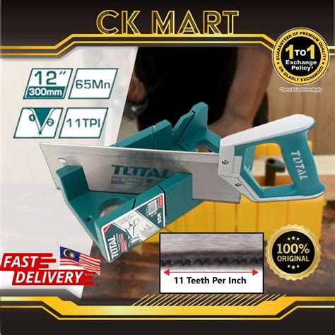 Total Mitre Box And Back Saw Set Tht59126mitre Box With Tenon Saw