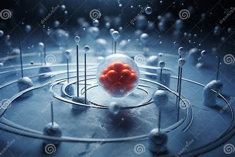 Abstract Molecular Structure Visualization Background Illustration Stock Illustration