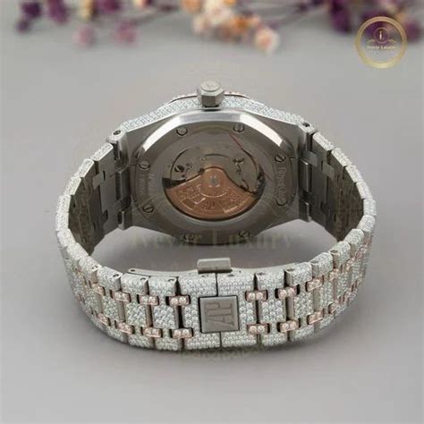 Ap Watch Diamond Iced Out VVS Diamond Men Watch Stainless Steel Rose