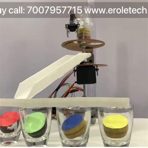 Color Sorting Machine Using Arduino Uno Servo And Stepper Motors