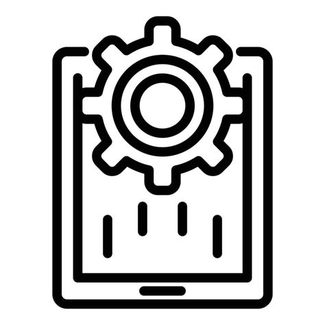 Repair Support Tablet Icon Outline Style 15604684 Vector Art At Vecteezy