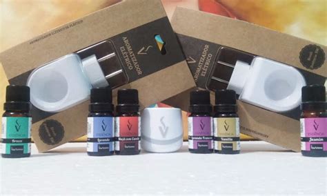 Aromatizador Elétrico Difusor Kit Óleos Essenciais R 180 00 em